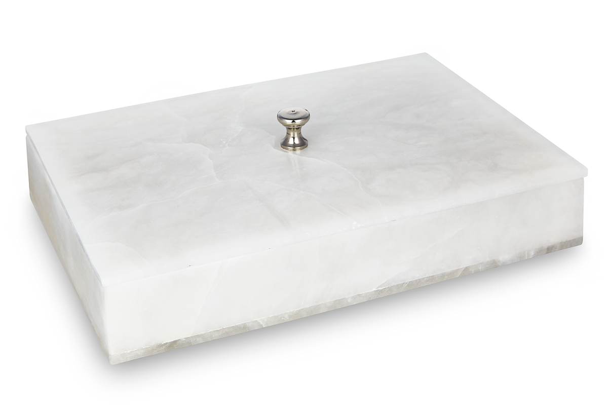 Marble Arch - Medium White Marble Display Box – The London Homeware Company